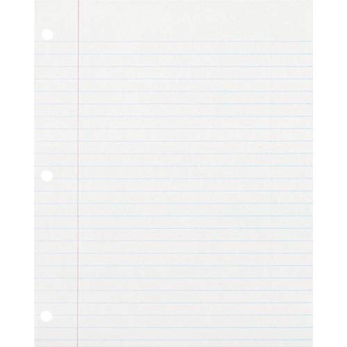 Ecology College Ruled Recycled Filler Paper,White, 150 Sheets (3202)