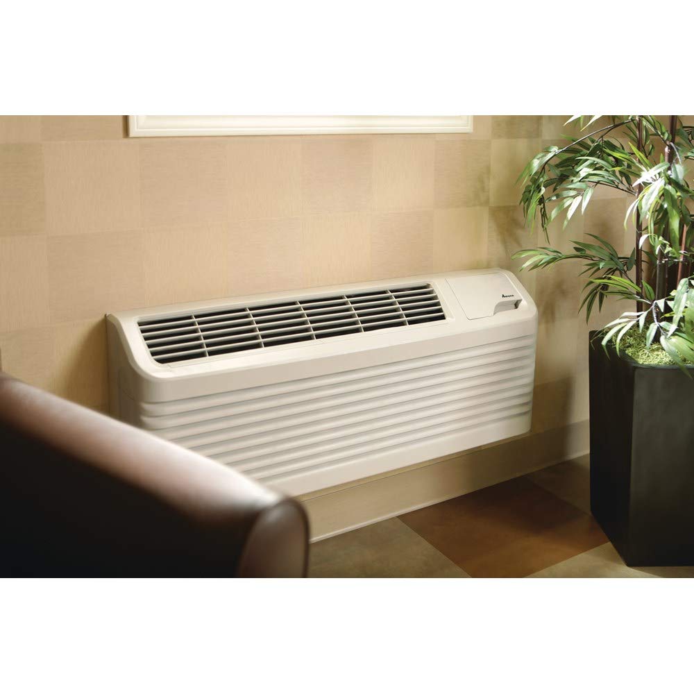 Amana 17,000 BTU Air Conditioner with 3.5 kW heat kit.