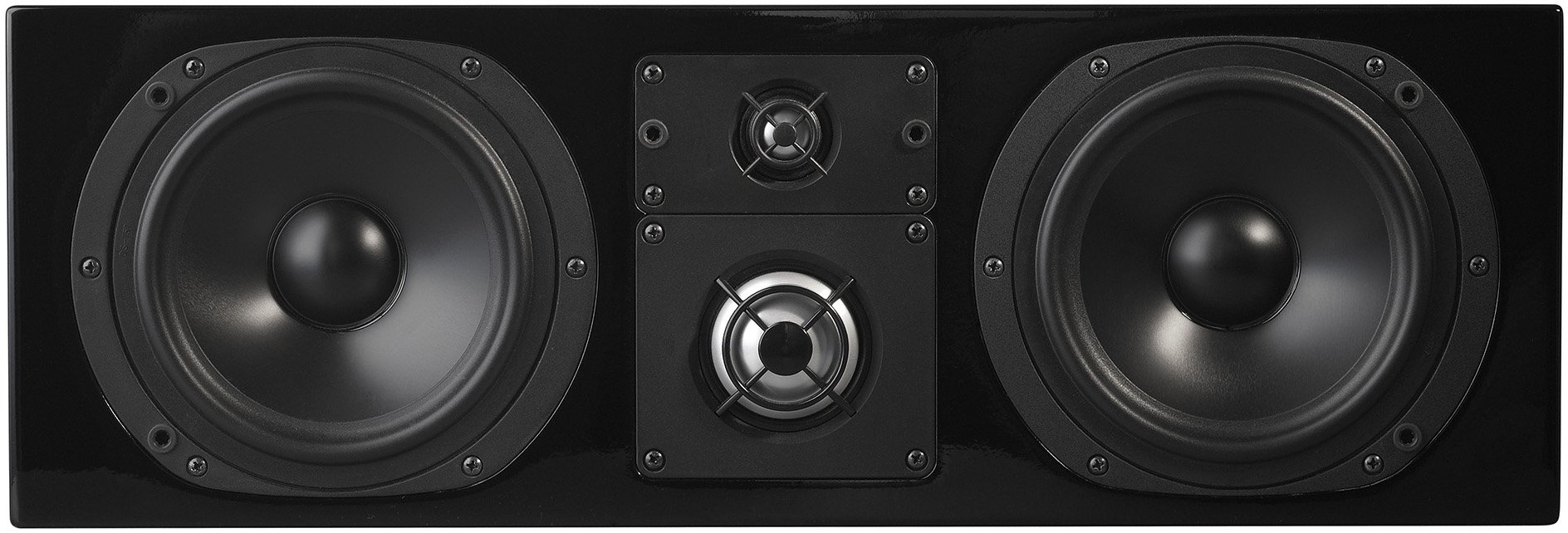 NHT C Series C LCR Premium Home Theater 3-Way Center Channel Speaker - Clean, Hi-Res Audio | Sealed Box | Aluminum Drivers | Front Left, Front Right, or Center | Single Unit, High Gloss Black