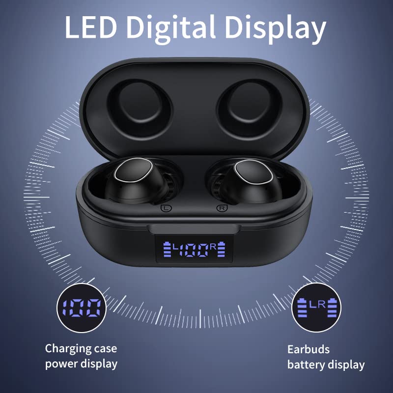 AMINY Bluetooth 5.3 Headphones True Wireless Earbuds 25H Playback1