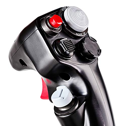F-16C Viper Hotas Add-On Grip - Versatile Replica Fighter Aircraft Flight Stick for Flight Games and Simulations (Electronic Games)