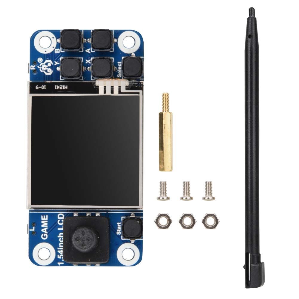 for Raspberry Pi, Mini Game Console 1.54in LCD Display for 2B/3B&/Zero W