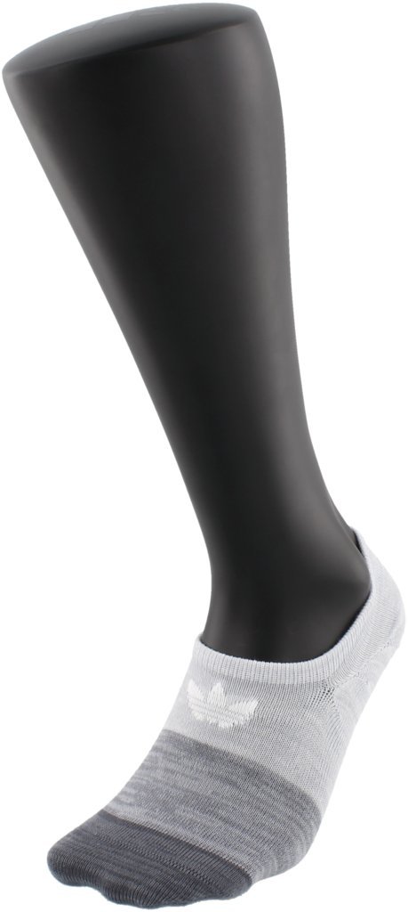 adidas Originals Women's Originals Blocked Space Dye 6-Pack Super No Show, White/White, Medium