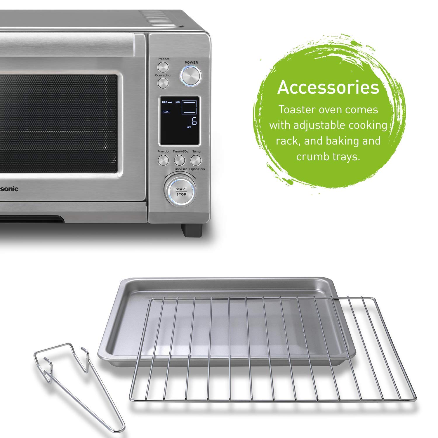6 Slice Stainless Steel Toaster Oven