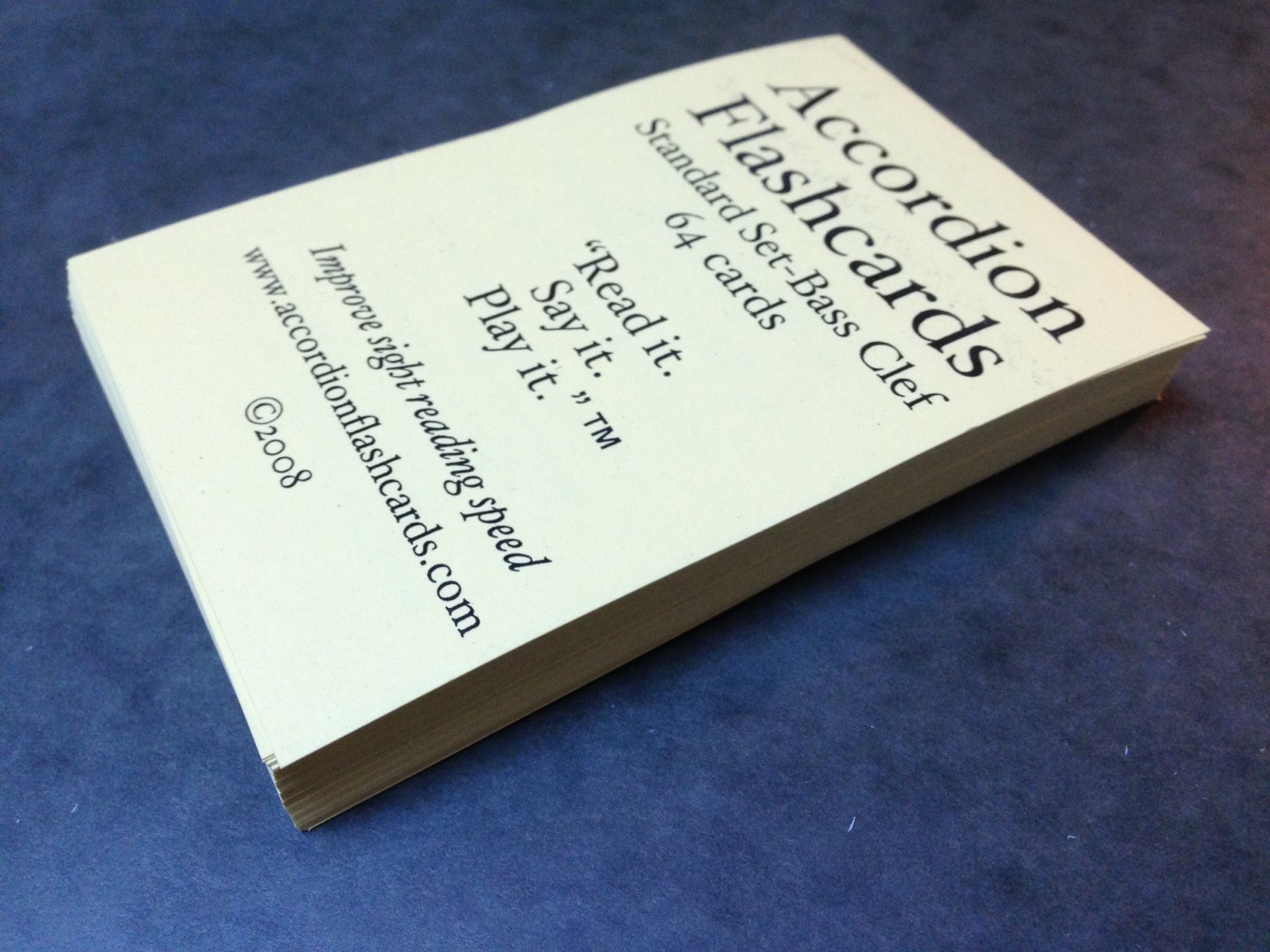 Accordion Flashcards- Bass Set