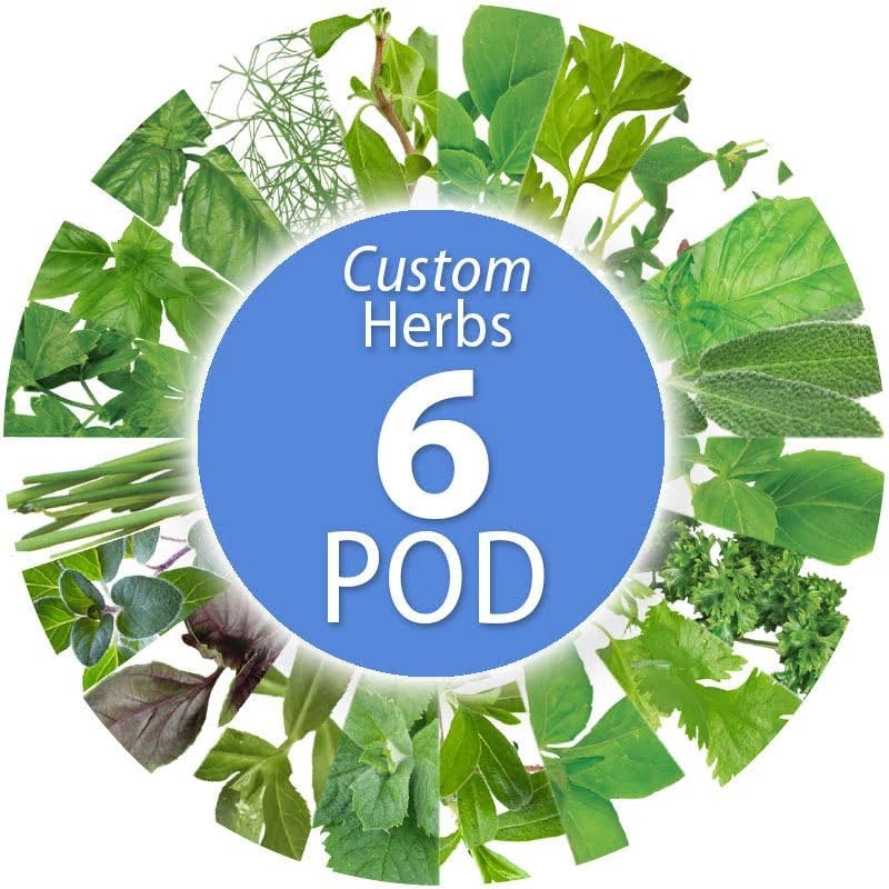 AeroGarden Custom Herb Seed pod Kit, Choose Your Own Herb Seeds to Create Your Own AeroGarden Herb Garden, 6-Pod