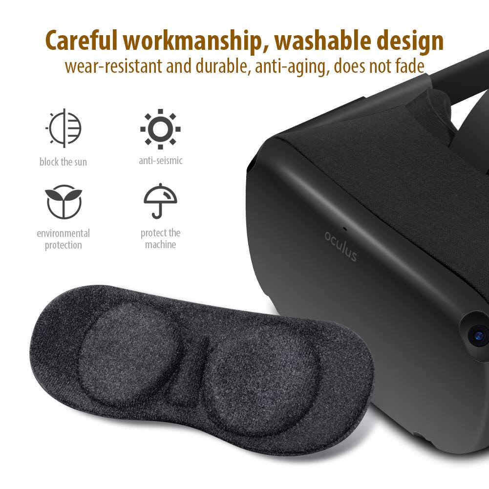 Aibus Lens Protect Cover for Oculus Go, dust-Proof&Scratch-Resistant for Oculus Go (Black)