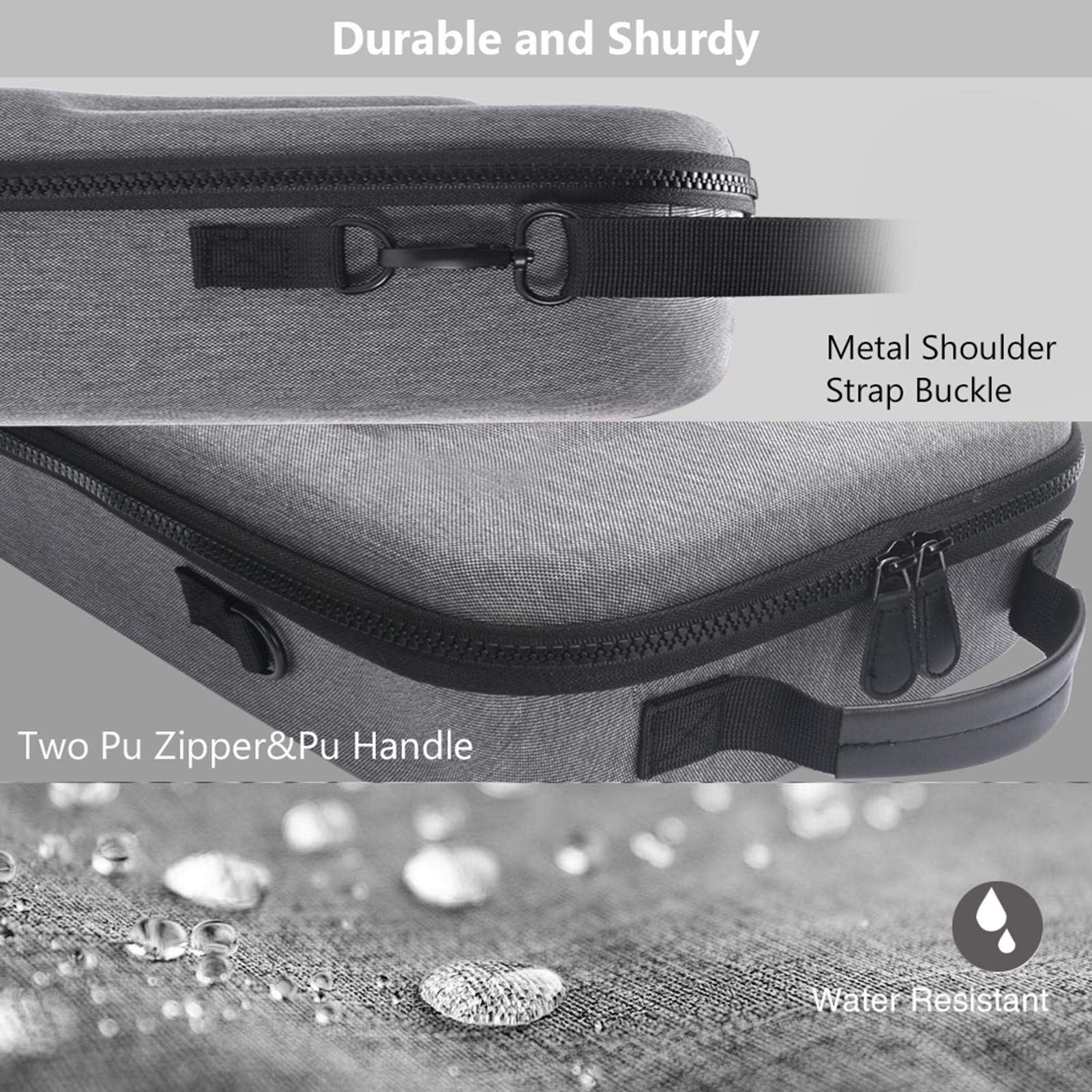 Aicheng Hard Case for Oculus Quest & Quest 2, or Quest VR Gaming Headset Elite Strap and Controllers Accessories Carrying Bag, Travel Case Protective Cover Storage Bag