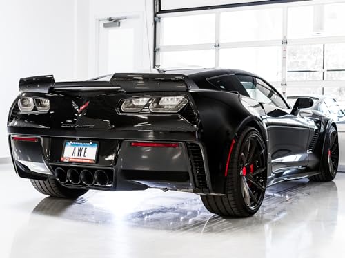 AWE Tuning 14-19 Chevy Corvette C7 Z06/ZR1 (w/o AFM) Track Edition Axle-Back Exhaust w/Black Tips - 3020-43081