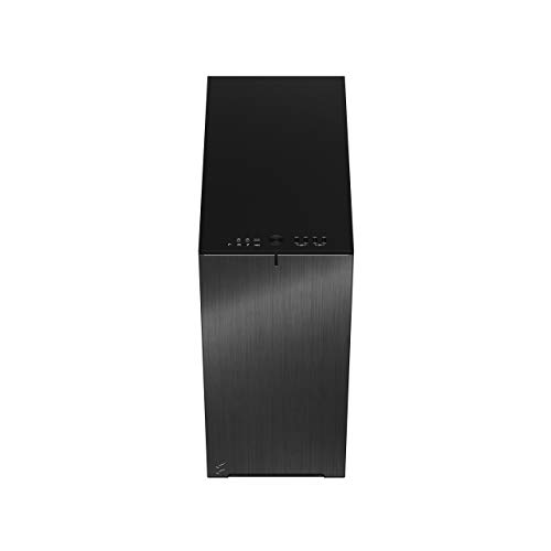 Fractal Design Define 7 Compact Black Brushed Aluminum/Steel ATX Compact Silent Dark Tinted Tempered Glass Window Mid Tower Computer Case