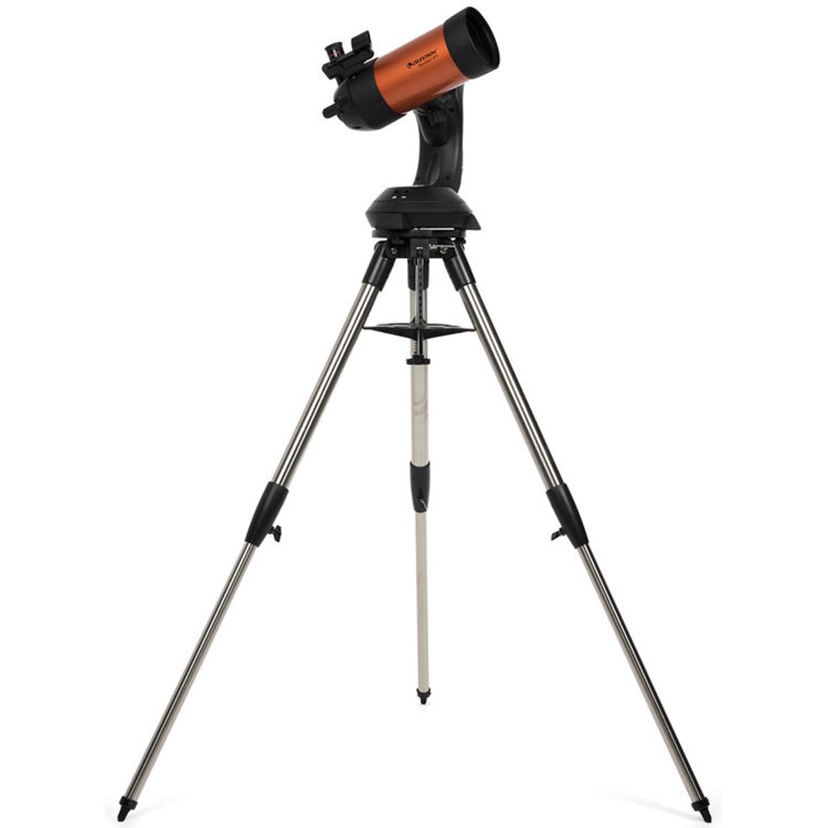 Celestron NexStar 5 SE Schmidt-Cassegrain Computerized Telescope, Bundle with Night Vision Flash Light, Sky Maps Book, 1.25" Moon Filter, Cleaning Kit