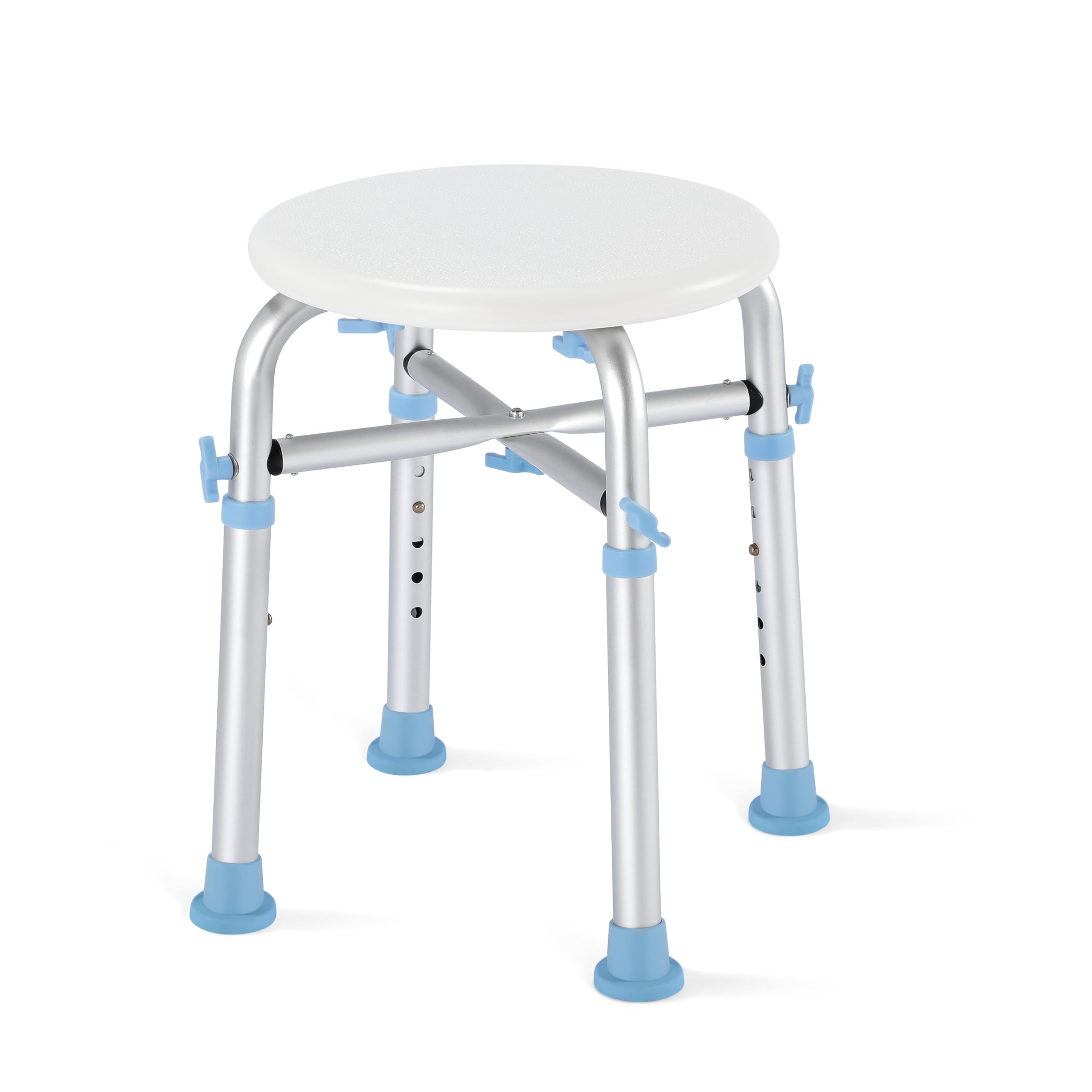 OasisSpace Shower Stool Adjustable Shower Chair for Inside Shower, Shower Seat for Adults with Anti-Slip Rubber Tips, Bath Chair for Elderly and Disabled, 500 Pound Weight Cap, Easy Assembly