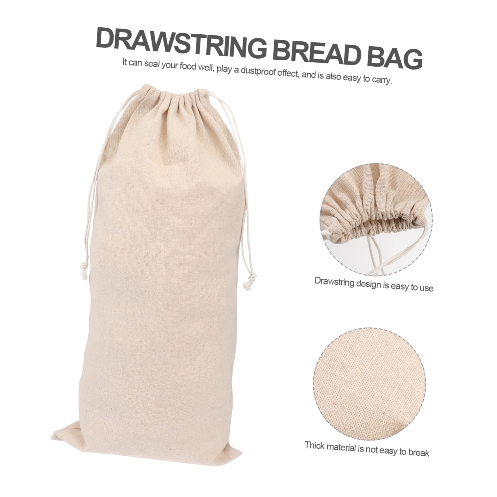 Anneome 3 Pcs Bread Bag Linen Loaf Bags Muslin Storage Bread Pouch Bag for Bread Tortoise Ornament Canvas Storage Bag Bread Loaf Bags Cookie Bag Drawstring Cotton Storage Bags