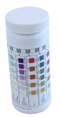 AquaChek 600 551236 7 in 1 Silver Swimming Pool/Spa Chlorine/pH Test Strips