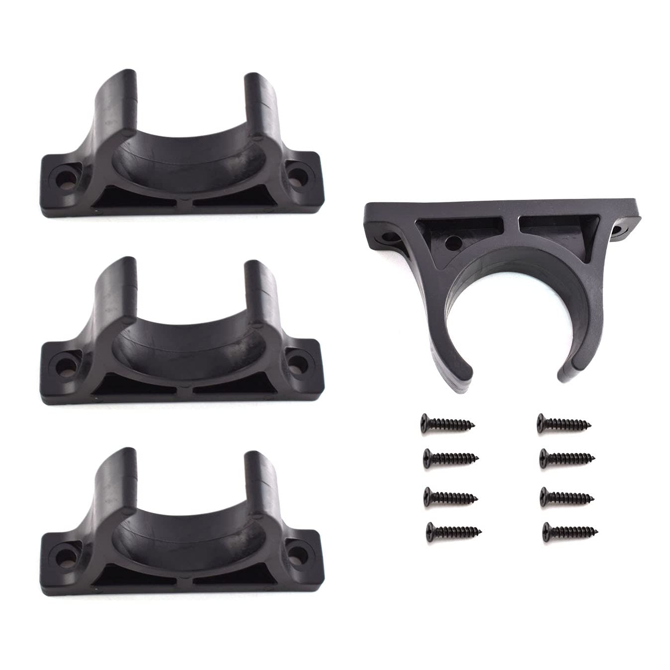 Aifeier ET Kayak Paddle Holder Clips Plastic Oar Keeper for Inflatable Boat Canoes Rowing Boats - 2 Pairs