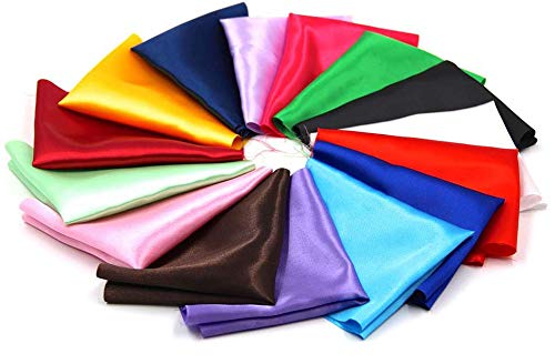 MDS Pack of 5 Yard Charmeuse Bridal Solid Satin Fabric for Wedding Dress Fashion Crafts Costumes Decorations Silky Satin 44β- White