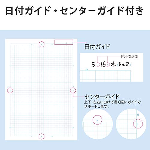 KOKUYO Campus Notebook B5 (5 Colors 5mm Grid Ruled, Pack of 5)