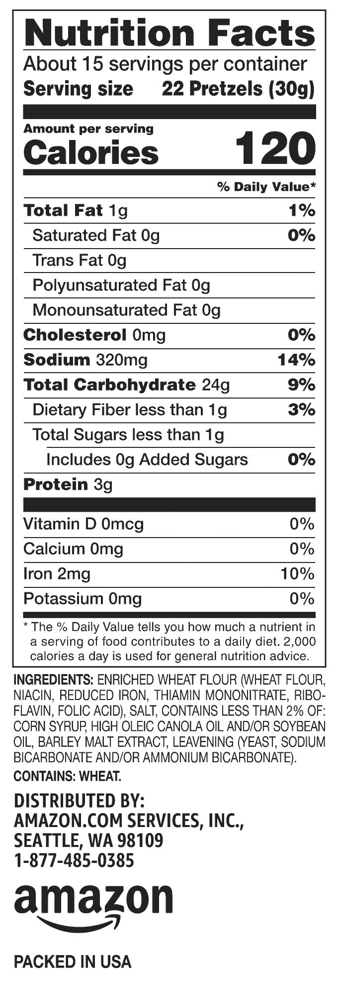 Amazon Brand - Happy Belly Mini Twist Pretzels, 1 pound (Pack of 1)