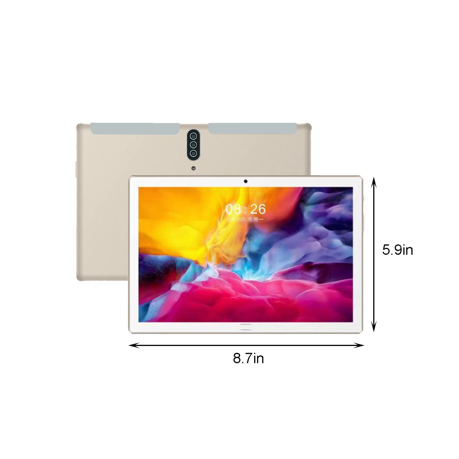 Android 10.0 Tablet, 10.1 inch Smart Tablet 1+16GB ROM 8 Core WiFi Dual Camera Game Tablet Best for Adults Working Childrens School Learning Birthday Gift