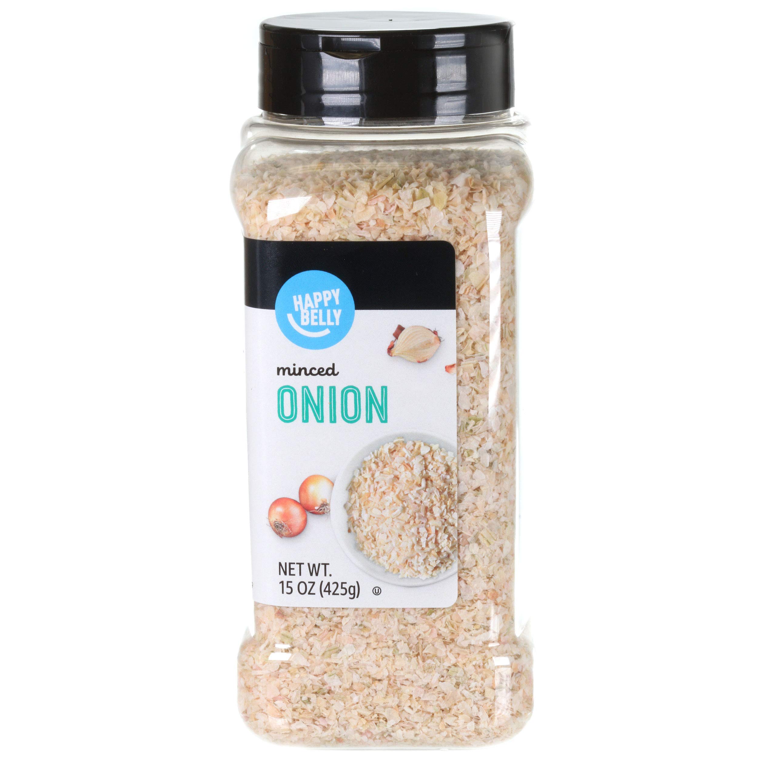 Amazon Brand - Happy Belly Onion Minced, 15 ounce (Pack of 1)
