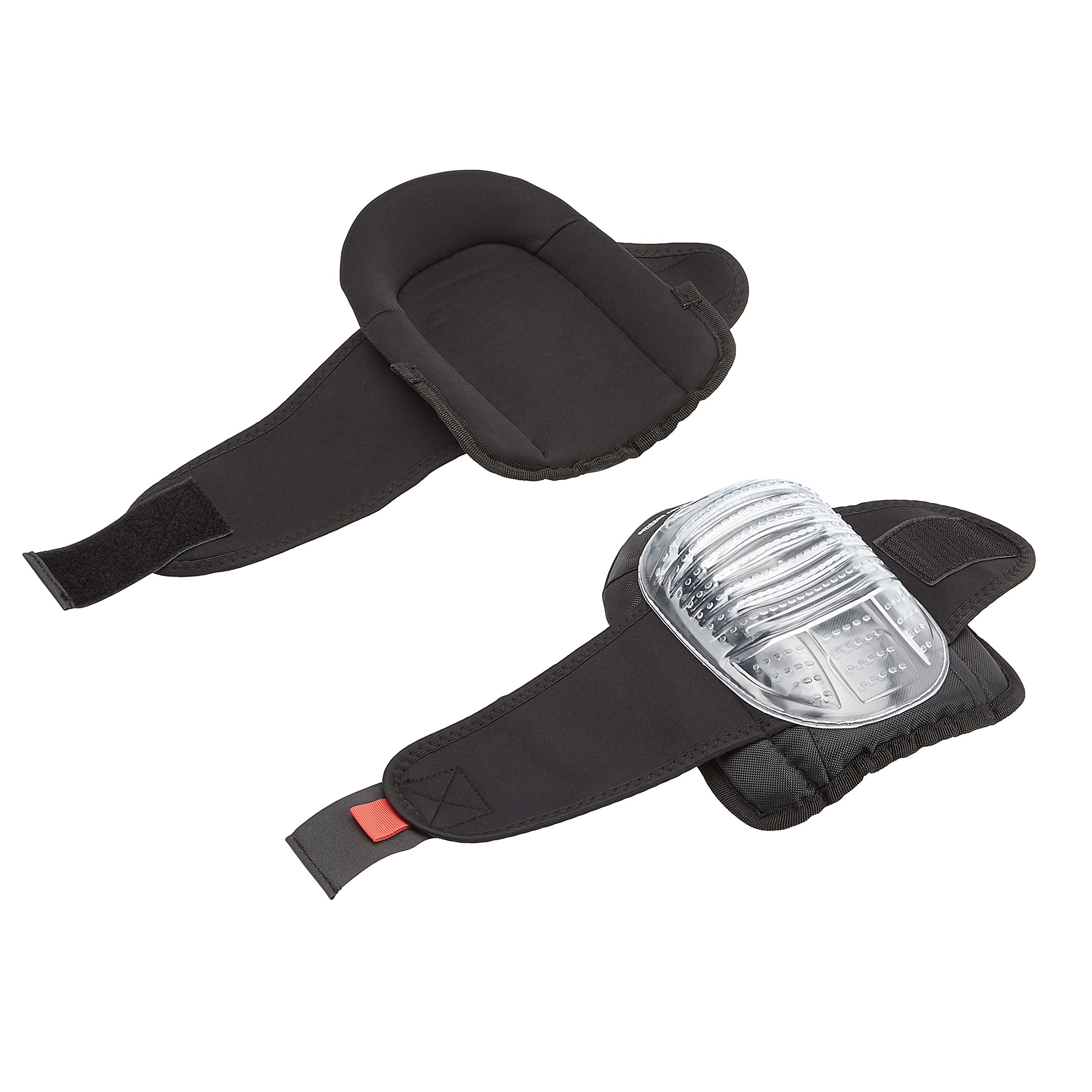 Amazon Basics Hard Cap Gel Knee Pads, One Size, 10.5 in, 1 pair, Clear