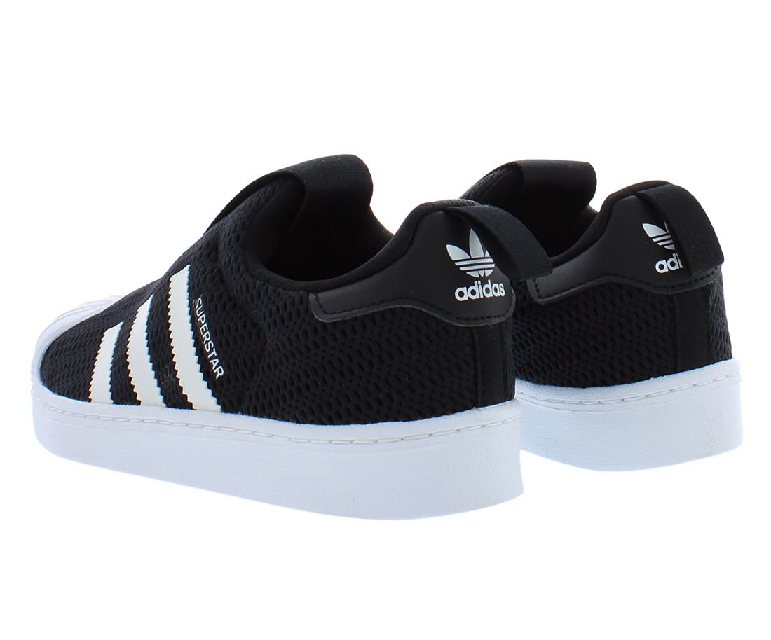 adidas Superstar 360 Boys Shoes Size 1.5, Color: Black/White