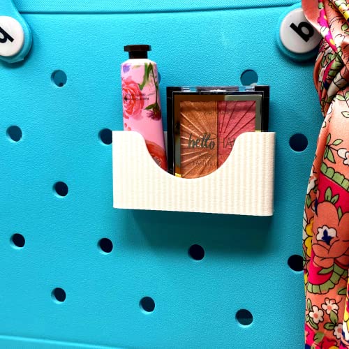 Boglets PREMIUM - Wallet Holder Accessories - Premium Collection - Compatible with Bogg Bag, Simply Southern & other Tote Bags - Decorative Accessories & Organizers - Made in USA - [White]