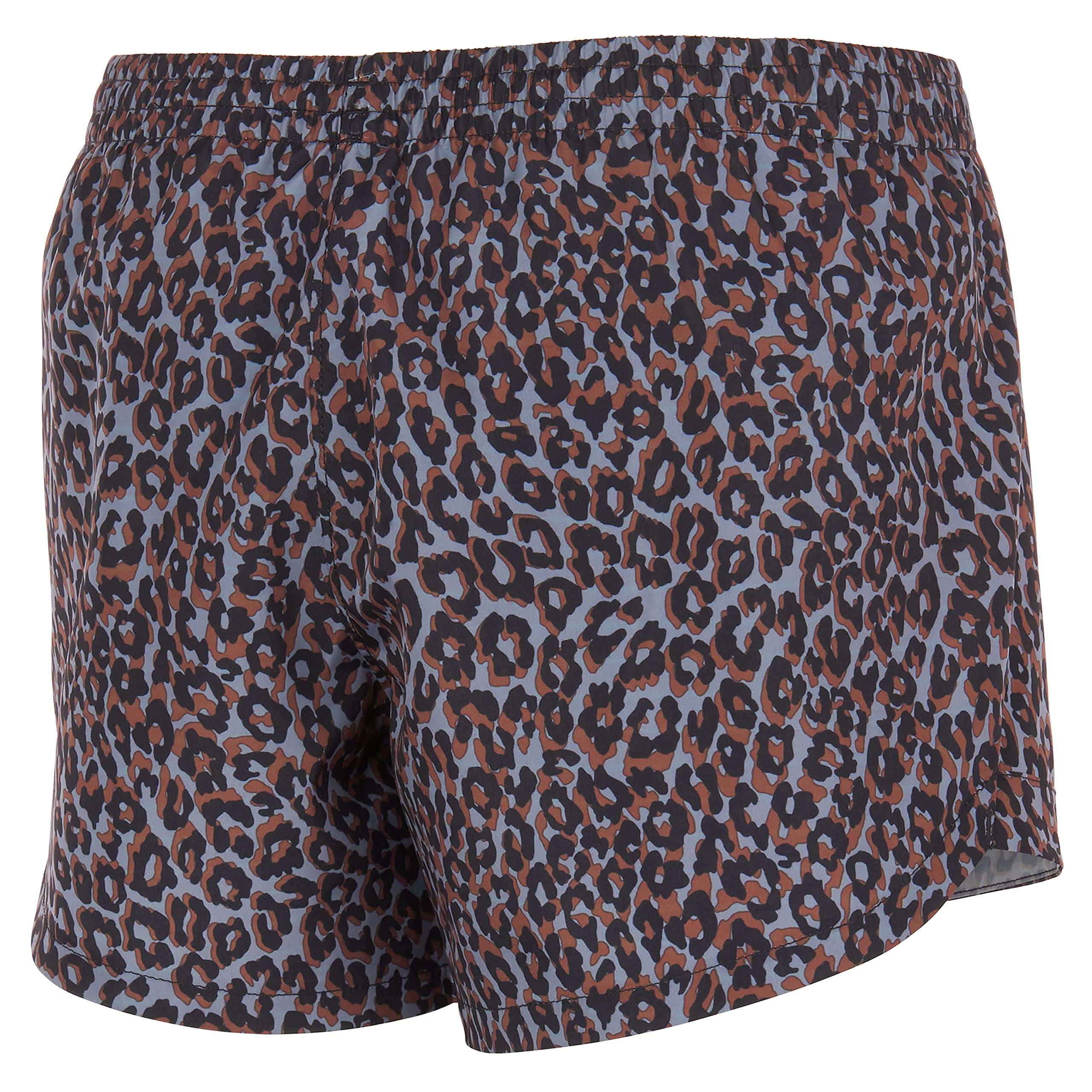 adidas Girls' Printed Woven Shorts, Leopard Grey, 6X