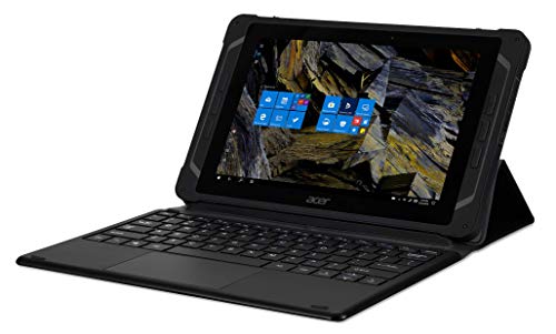 Acer Enduro T1 ET110-31W-C2KN Rugged Tablet, 10.1" WXGA IPS Touch, Intel Celeron N3450, 4GB LPDDR4, 64GB eMMC, WiFi-5, Front 2MP Webcam, Rear 5MP Webcam, Portfolio Keyboard, Windows 10 Professional