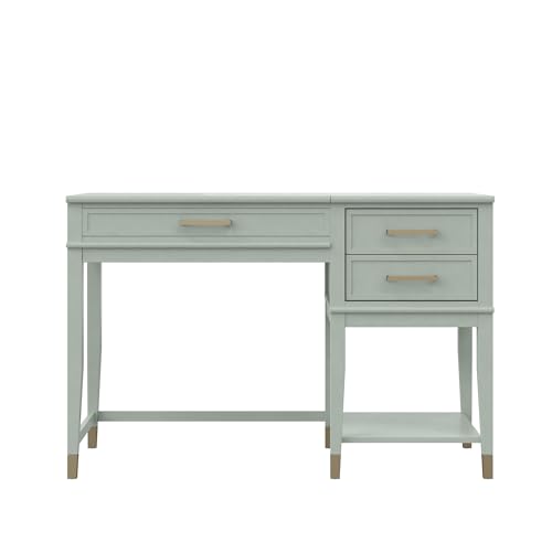 CosmoLiving by Cosmopolitan Westerleigh Lift-Top Computer Desk, Pale Green