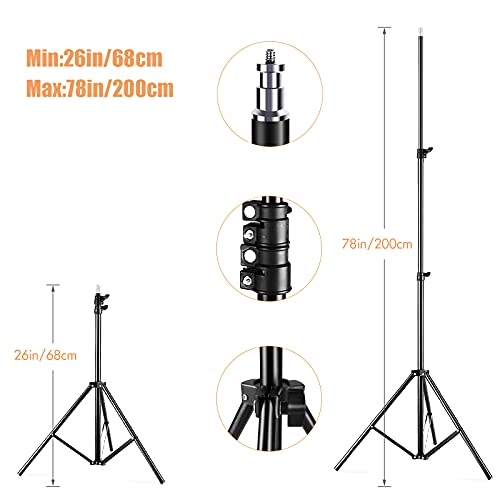 Andoer Studio Photography Light Kit Softbox Lighting Set Including 85W 2800K-5700K Bi-Color Temperature LED Light * 3 + 50x70cm Softbox * 3 + 2M Light Stand * 3 + Boom Arm * 1 + Remote Control * 3