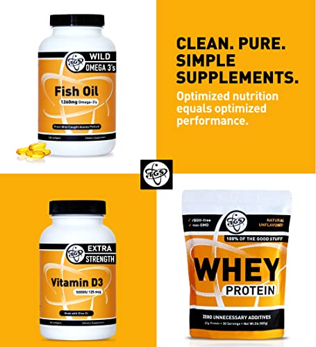 TGS 100% Whey Protein Powder Unflavored, Unsweetened, Keto Friendly - 2lb - All Natural, Low Carb, Low Calorie, Soy Free, Gluten Free, Made in USA