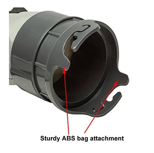 ATIE Pool Cleaner Gray Fine Mesh Bag with Hook and Loop Fastener Enclosure for Pentair Kreepy Krauly Legend, Platinum Pool Cleaner Debris Bags 360009/EU16G with Snaplock - Gray