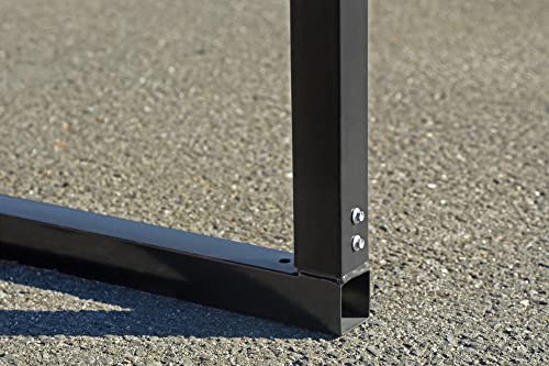 Arrow Sheds Amazon Exclusive 12' x 20' x 7' 29-Gauge Carport with Galvanized Steel Roof Panels and Enclosure Kit, Charcoal