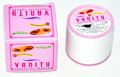 G S & C O Vanity 2 spool Extra Soft Eyebrows Threading Cotton Thread Facial Hair Remover