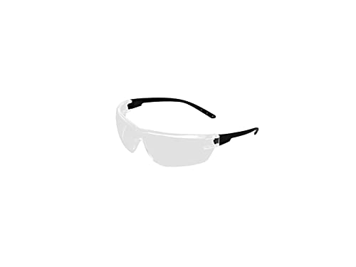 Amazon Basics Safety Glasses (Clear/Black), Anti-Fog, 12-pack (Previously AmazonCommercial brand)