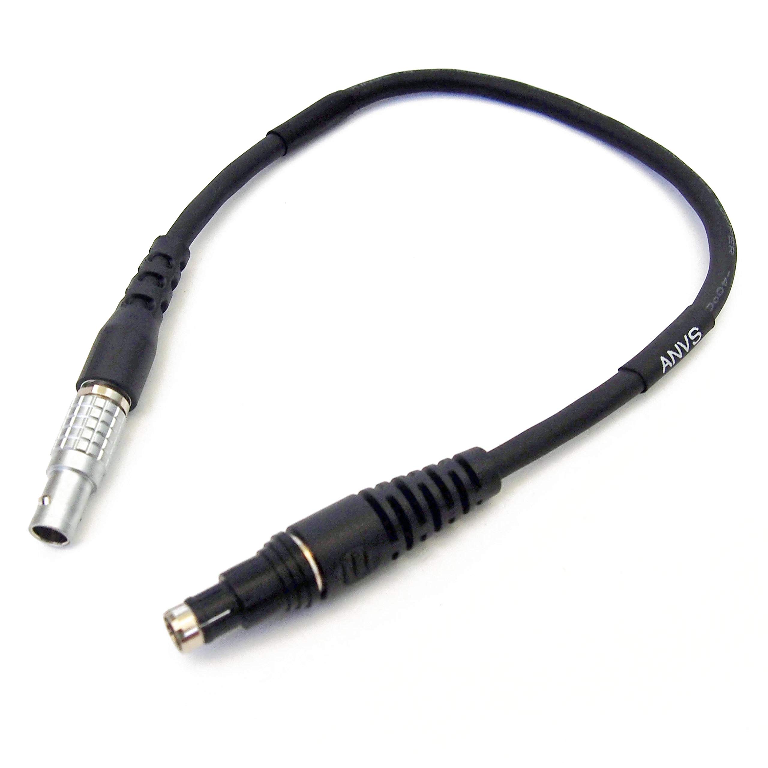 8" 4-Pin ANVIS/LEMO to Fischer/BNVD Power Cable for NVG Night Vision Systems