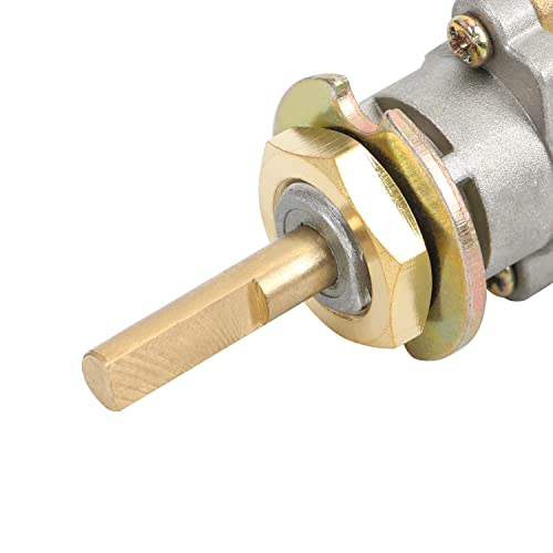 ATKKE Low Pressure LPG Propane Gas Fireplace Fire Pit Flame Failure Safety Control Valve Kit, Low Pressure Propane Valve Replacement Part with Thermocouple Knob, 3/8ββ Flare Inlet&Outlet
