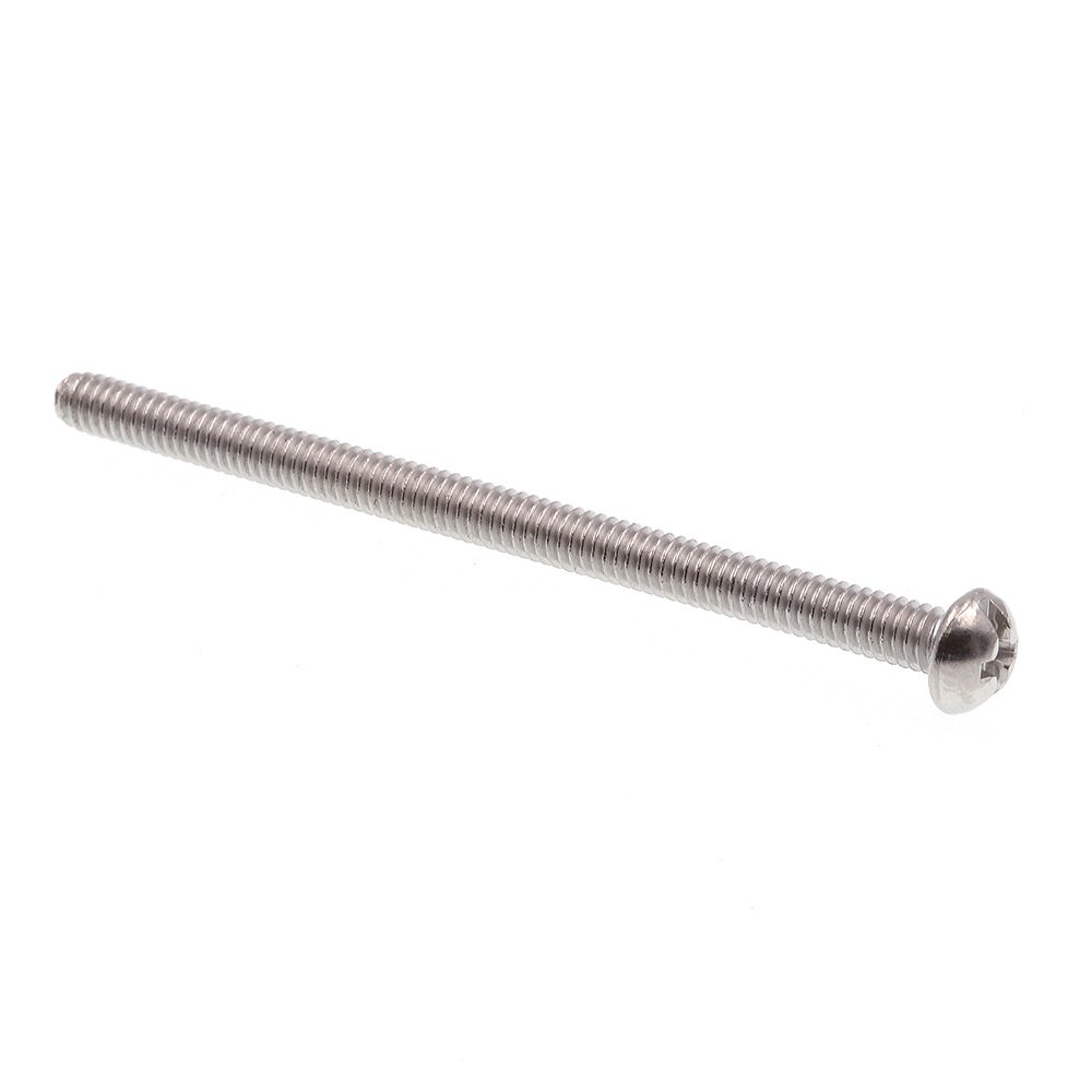 Prime-Line 9003968 Machine Screw, Round Head, Slotted/Phillips Combo, #8-32 X 2-1/2 in, Grade 18-8 Stainless Steel, Pack of 20