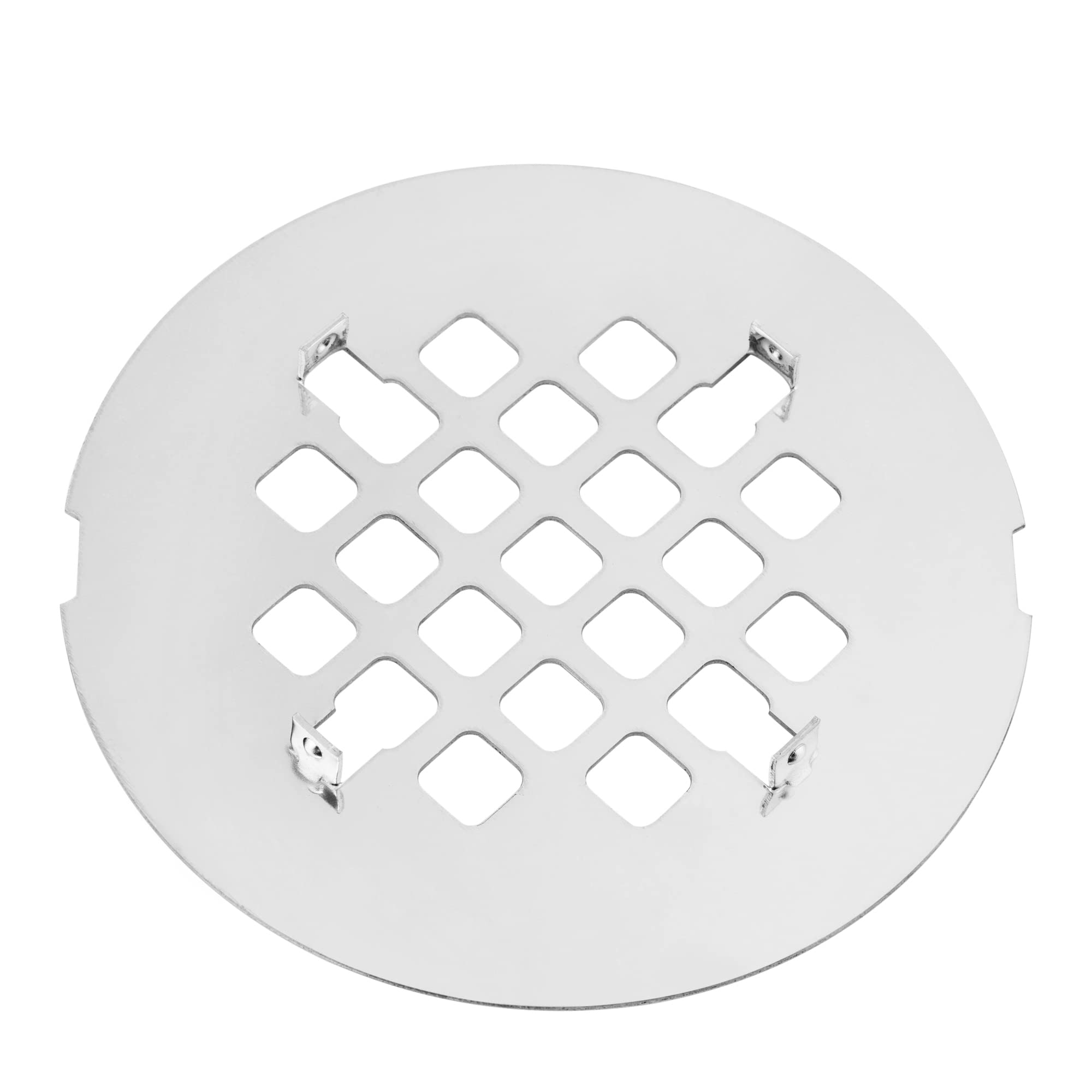 Artiwell 4-1/4β OD Snap-in Shower Drain Cover, Round Shower Drain Strainer Grid, Replacement Cover, Designed for Long-Lasting(Chrome Plated)