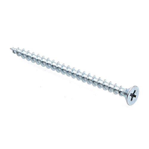 Prime-Line 9016852 Sheet Metal Screw, Self-Tapping, Flat Head Phillips, #8 X 2-1/2 in, Zinc Plated Steel, Pack of 100