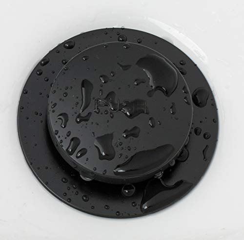 Artiwell Tip-Toe Tub Trim Set with Two-Hole Overflow Faceplate, Replacement Bath Drain Trim Kit with 2-Hole Overflow Faceplate and Universal Fine/Coarse Thread (MATT Black)