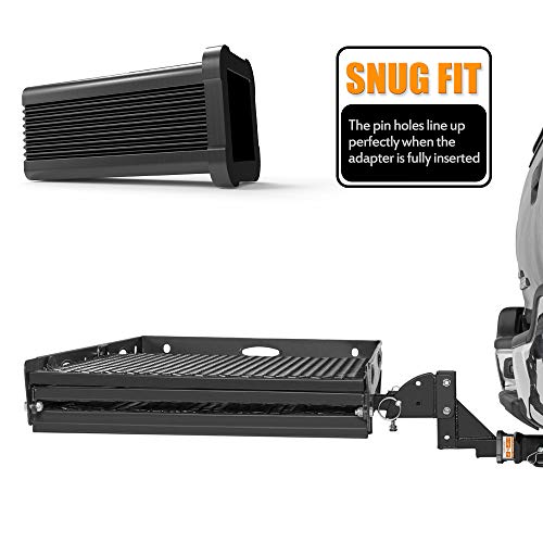 MICTUNING 2-1/2 Inch Class V to 2 Inch Class III and IV Trailer Hitch Receiver Adapter Reducer 2.5 Inches to 2 Inches Sleeve Convertor