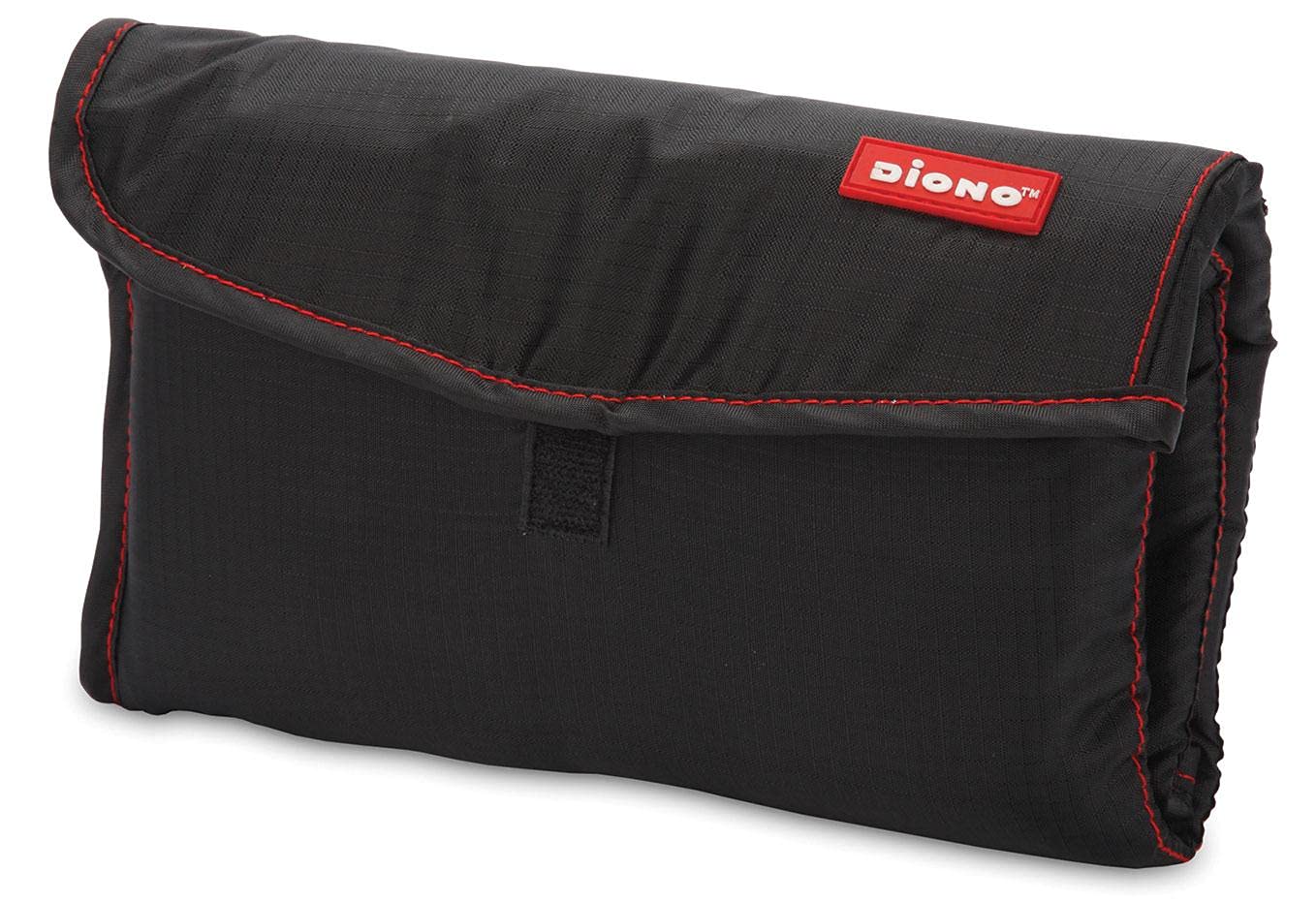 Diono Change 'n Go Baby Diaper Changing Mat, Portable, Lightweight Travel Diaper Station Kit With Waterproof Cushioned Pad, Black