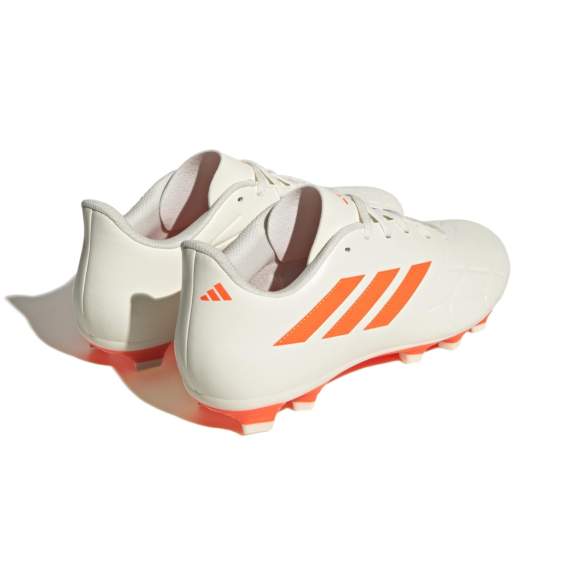 adidas Unisex Copa Pure.4 Flexible Ground Soccer Shoe, Off White/Solar Orange/Off White, 10 US Men