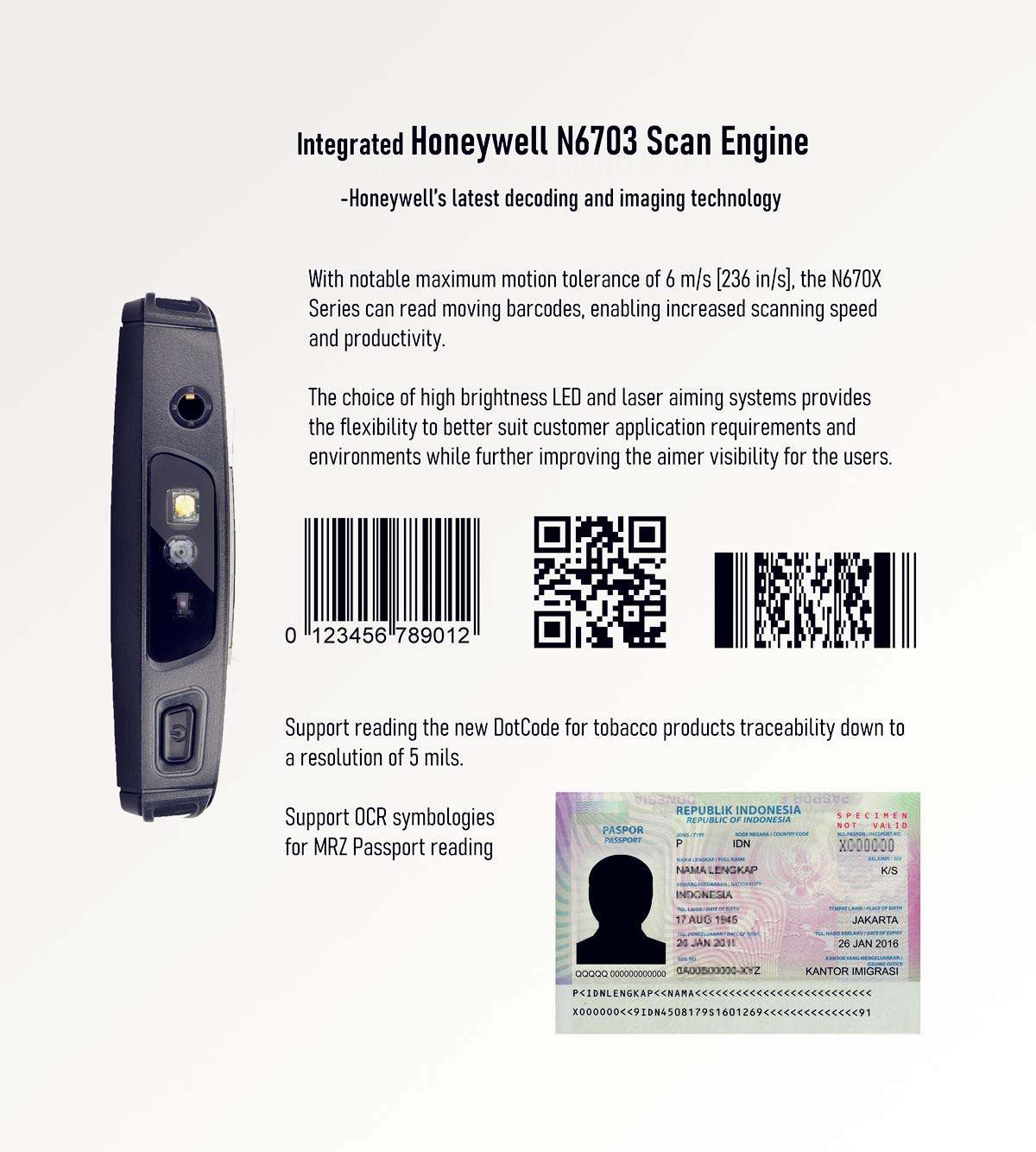 Android Enterprise Handheld Mobile Terminal with 5.7" Touch Screen| Honeywell Barcode Scan Engine | Bluetooth 5.0 | WiFi & 4G LTE | 1D 2D Barcode Data Capture for Logistics Warehouse Inventory