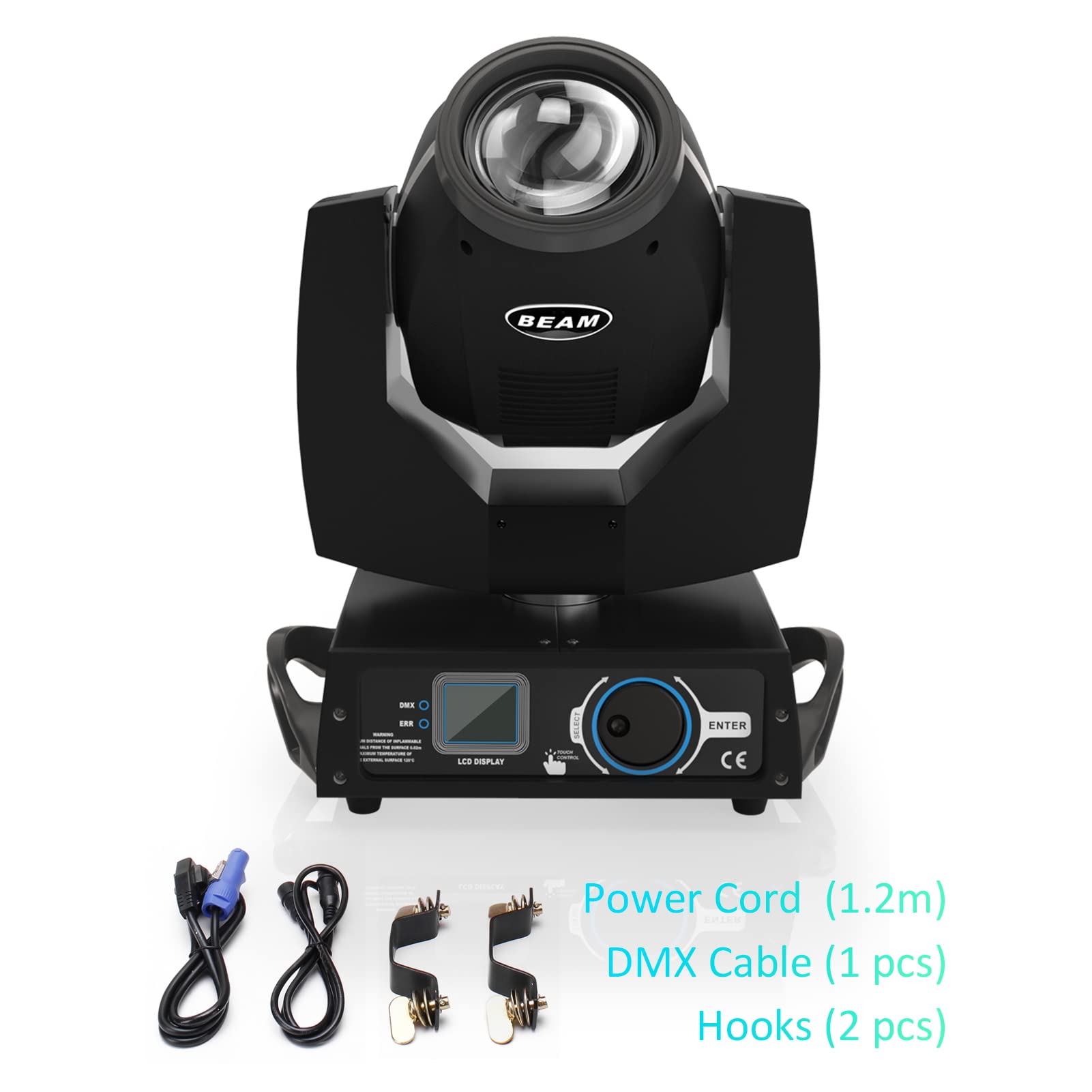 7R 230W Beam Sharpy Moving Head Light - 17 Gobos RGBW Beam Lights - 14 Colors Led Moving Head Light Dj Lights - 16CH DMX512 Sound Control for Church Wedding Disco Party