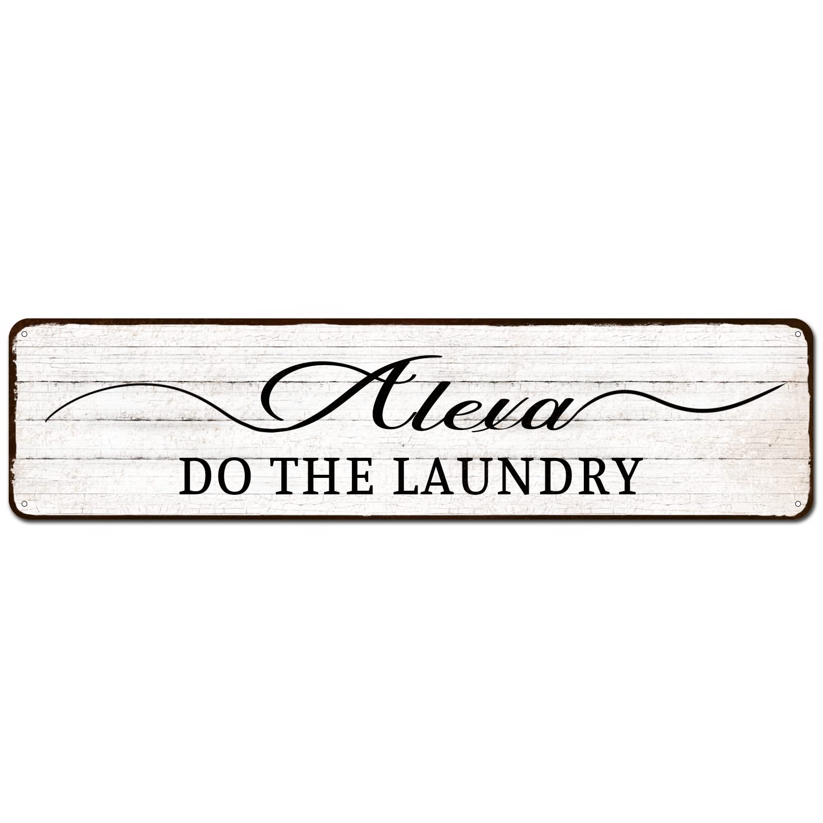 CIVOTIL Laundry Sign, Sarcastic Laundry Decor, Funny Laundry Room Decor, Laundry Signs For Laundry Room Decor, Alexa Do The Laundry, 4"x16"
