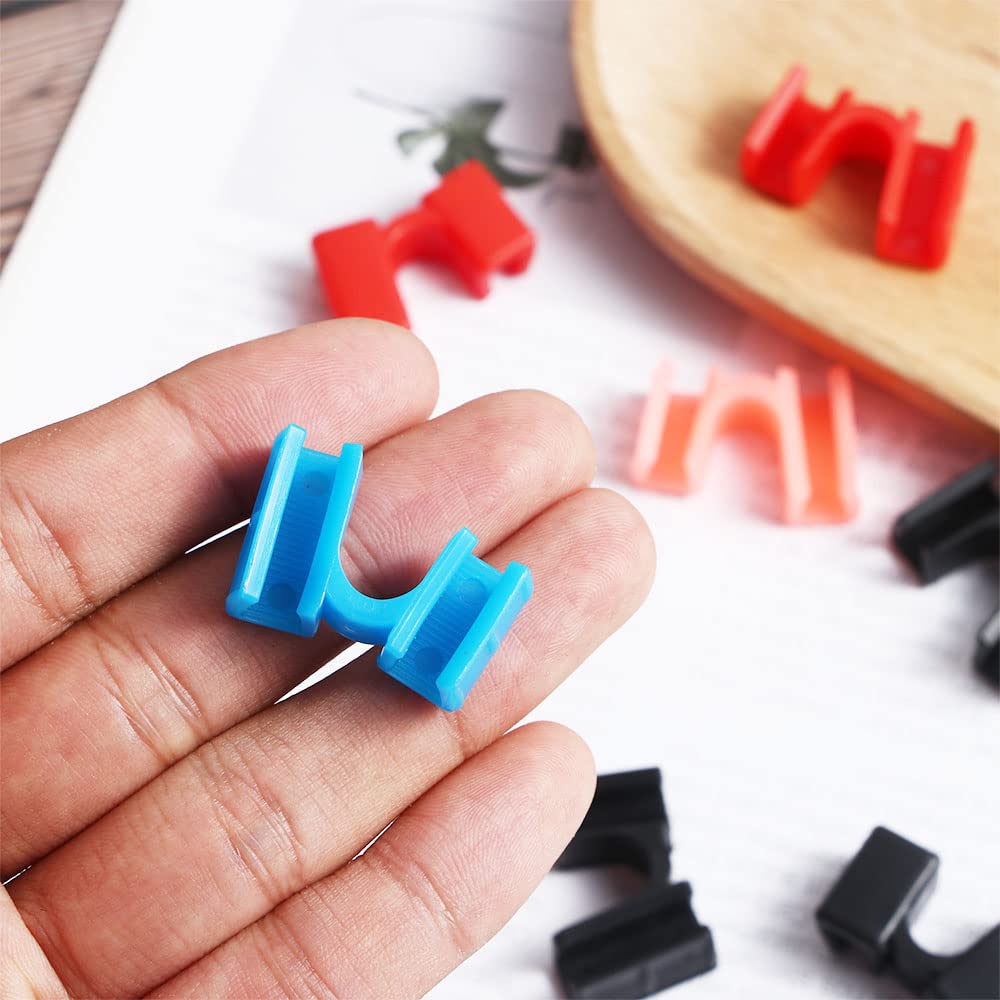 MinLia 5PCS Reusable Chopstick Helpers, Chopsticks Trainer Holder for Beginner, Plastic Chopsticks Training Helpers(Black)