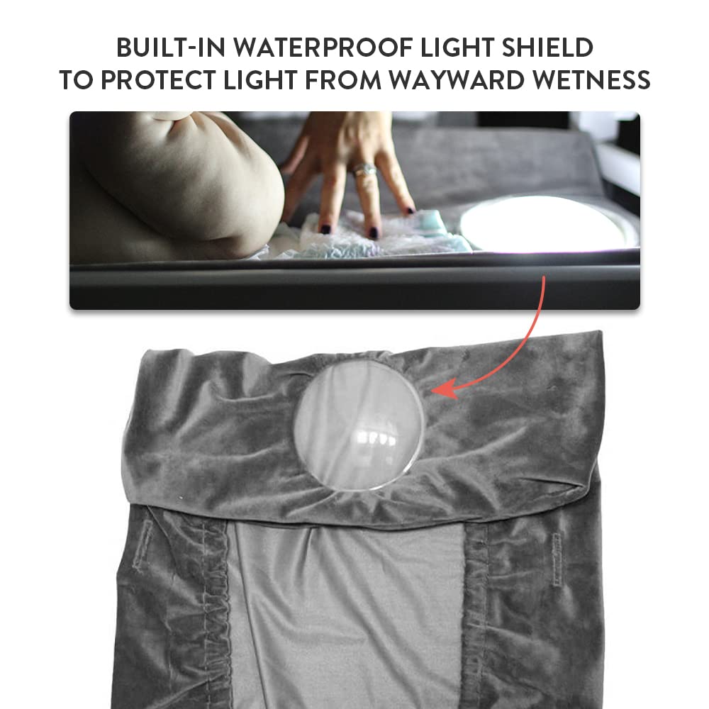 Prince Lionheart IllumiPAD Changing Pad Cover, Grey